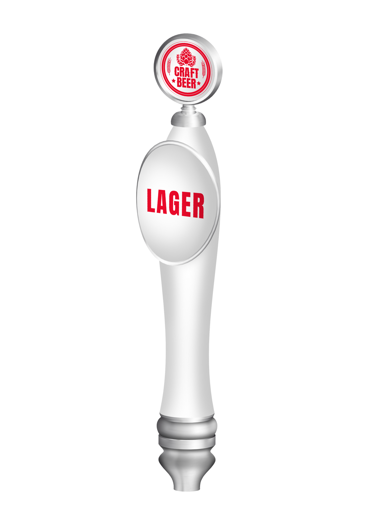 Branded Large Pub with Shield & Round Badge Tap Beer Handles — Beverage ...